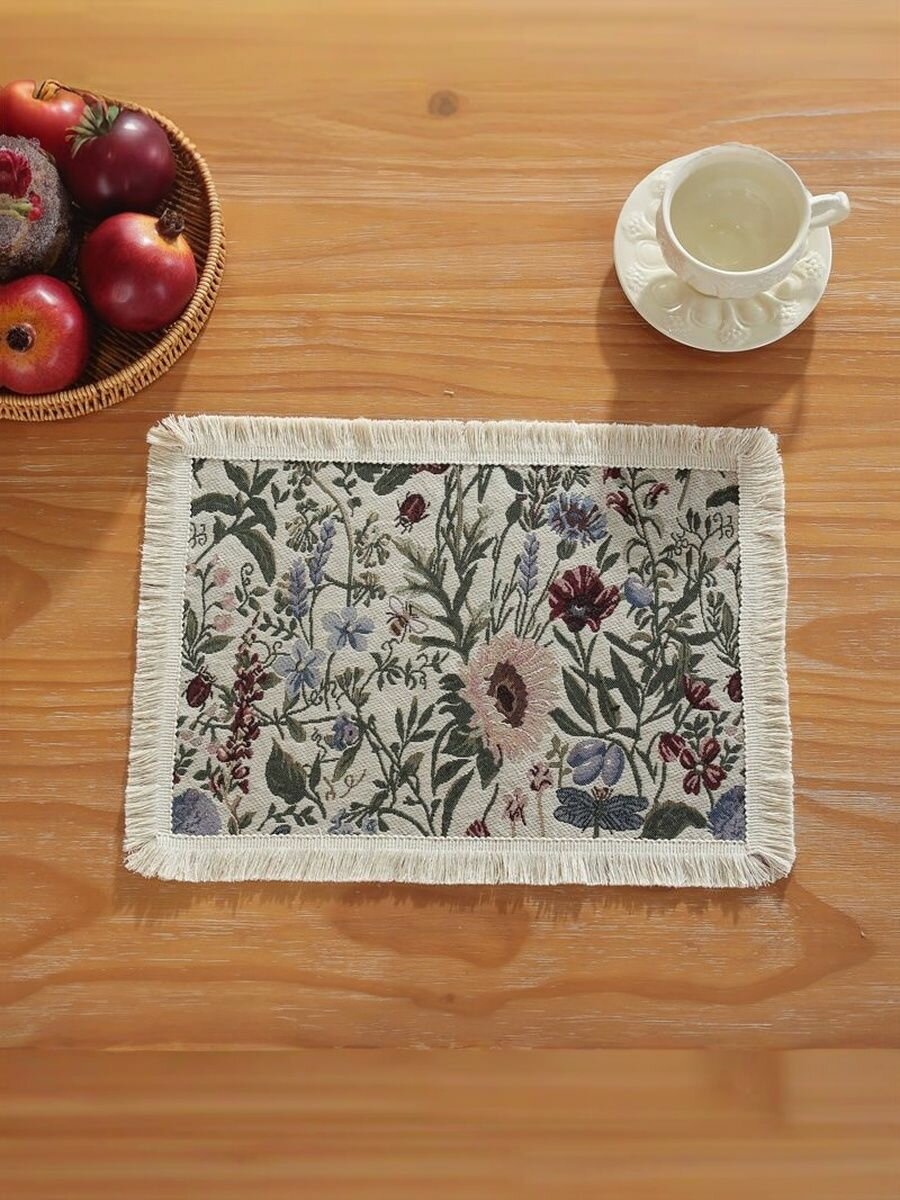 Салфетка для сервировки стола 40х30 см, прямоугольная, тканевая, подстилка под тарелку, 1 шт, Varman.pro