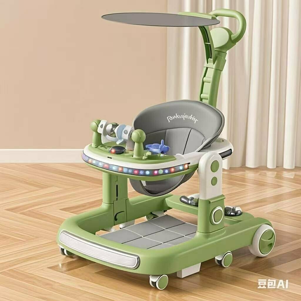 Ходунки ALIS "Игротека", детские, звуковая панель, ABS-пластик, зеленые, от 1 года