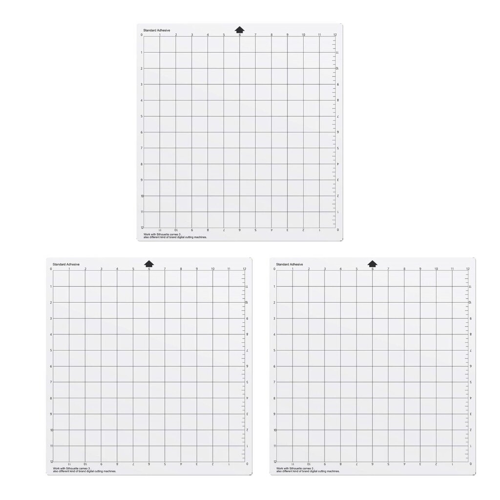 3 листа режущих ковриков 12x12 дюймов для Silhouette Cameo
