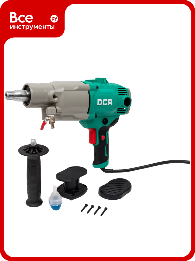 Дрель алмазного бурения с подводом воды DCA AZZ04-160, 160 мм