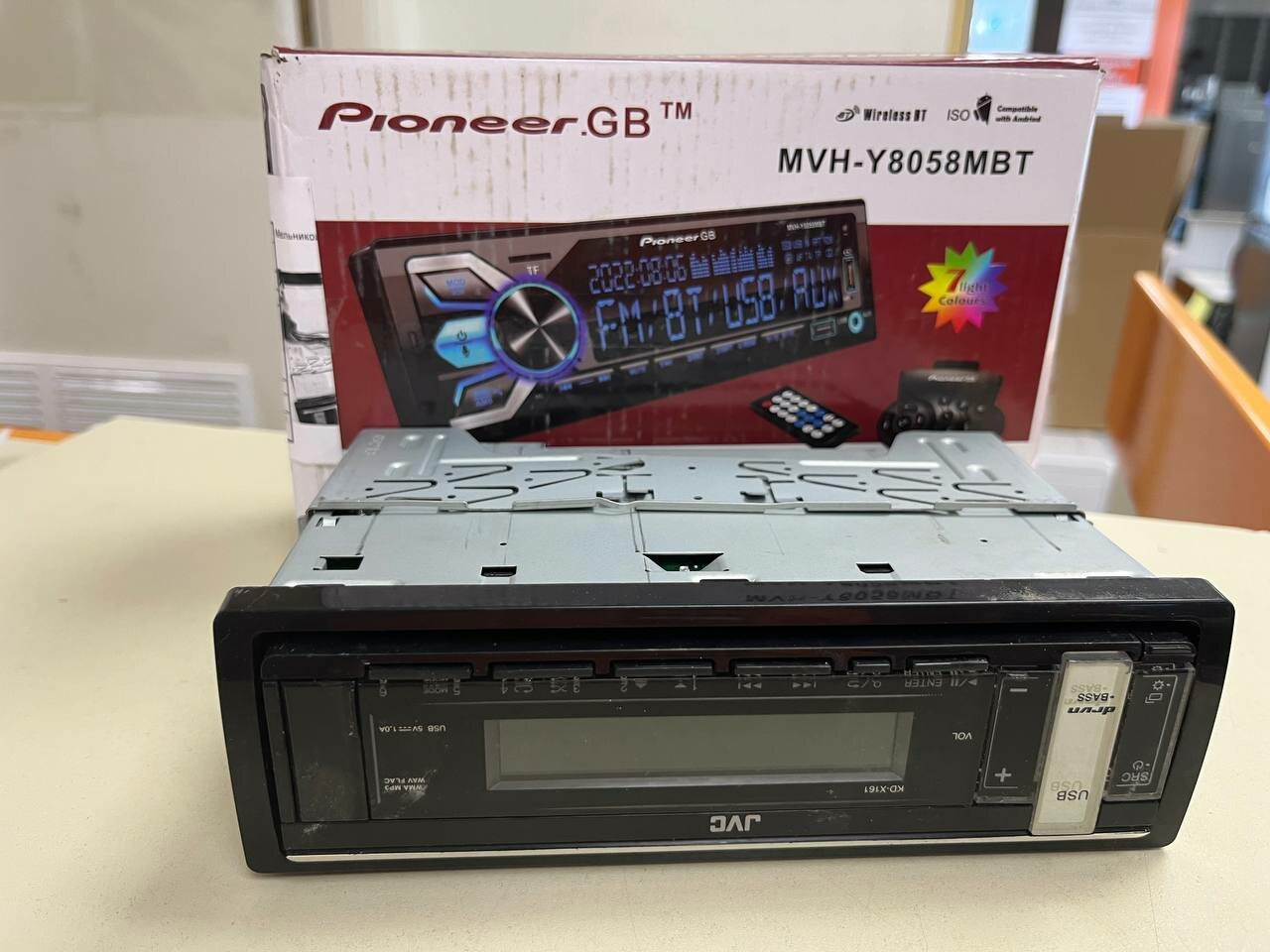 Автомагнитолы 1 DIN Jvc Автомагнитола 1 DIN Jvc KD-X161 Чёрный Б\У уценка