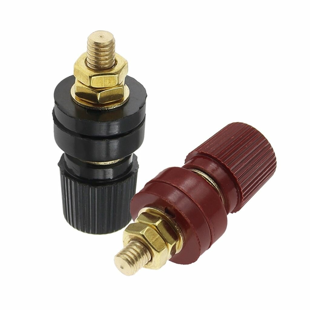 Высокоточная клемма из чистой меди красного и черного цветов-M8