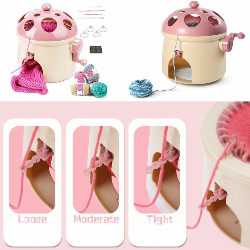 32-игольная шерстяная вязальная машина для грибного домика