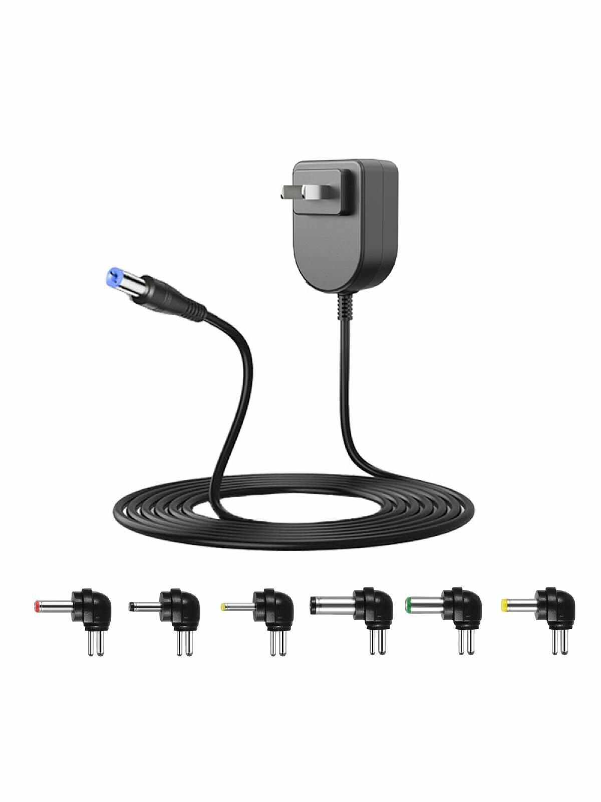 Электроника, Адаптер питания мощностью 15 Вт на 3-12 В с выходом 6 Сменных штекеров