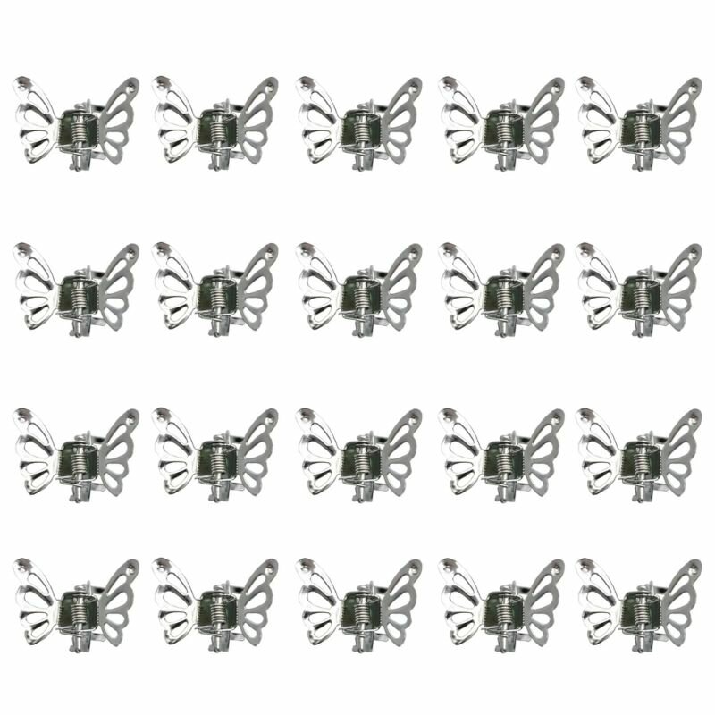 Корейские заколки для волос, элегантные бабочки, аксессуары для тонких и кудрявых челок, - 20