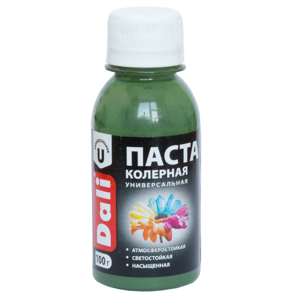 Паста Колерная Dali 0.1кг Зеленый Универсальная / Дали.