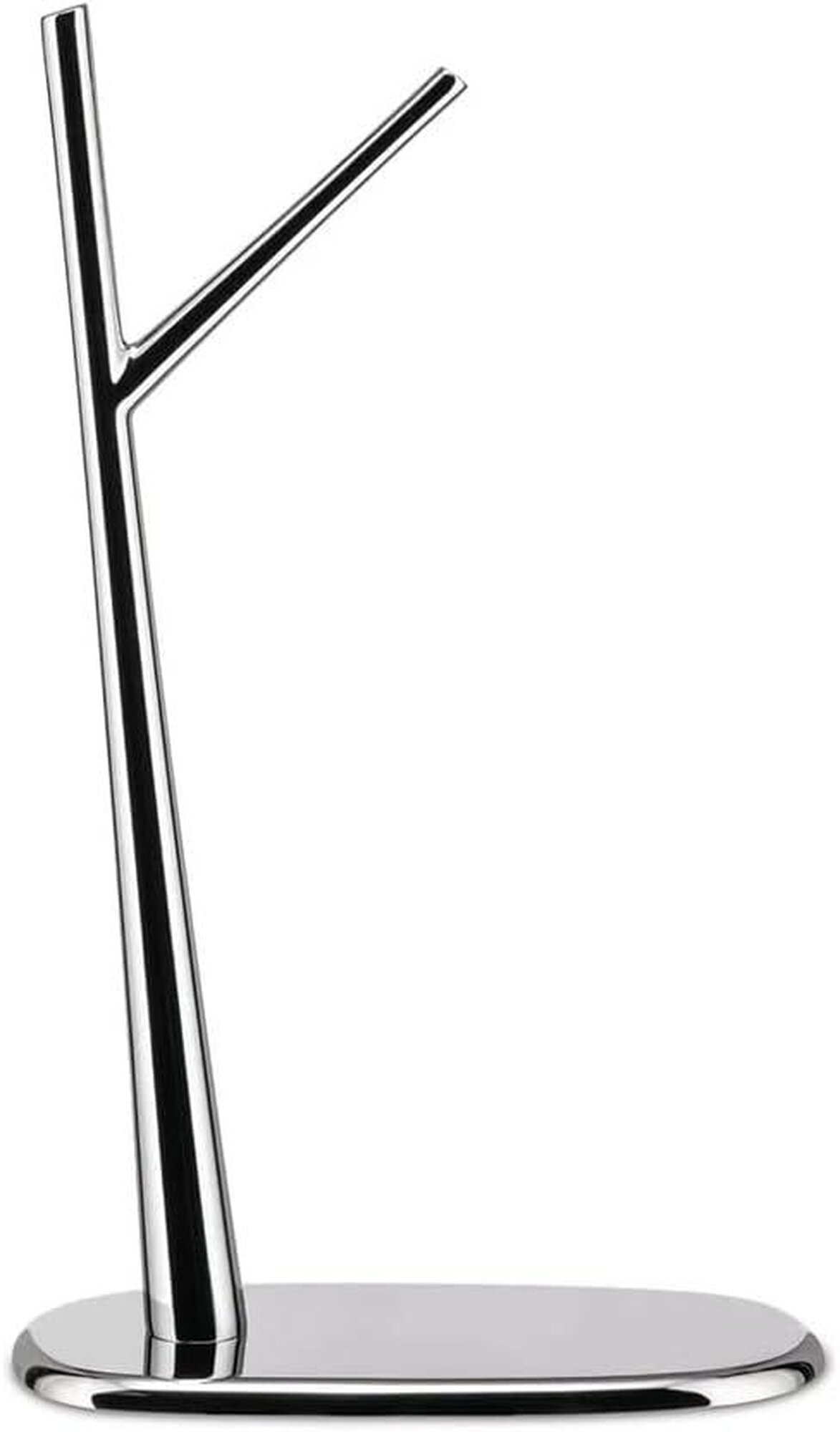 Держатель для бананов Alessi "Dear Charlie" JT01, нержавеющая сталь, серебристый, 28 см