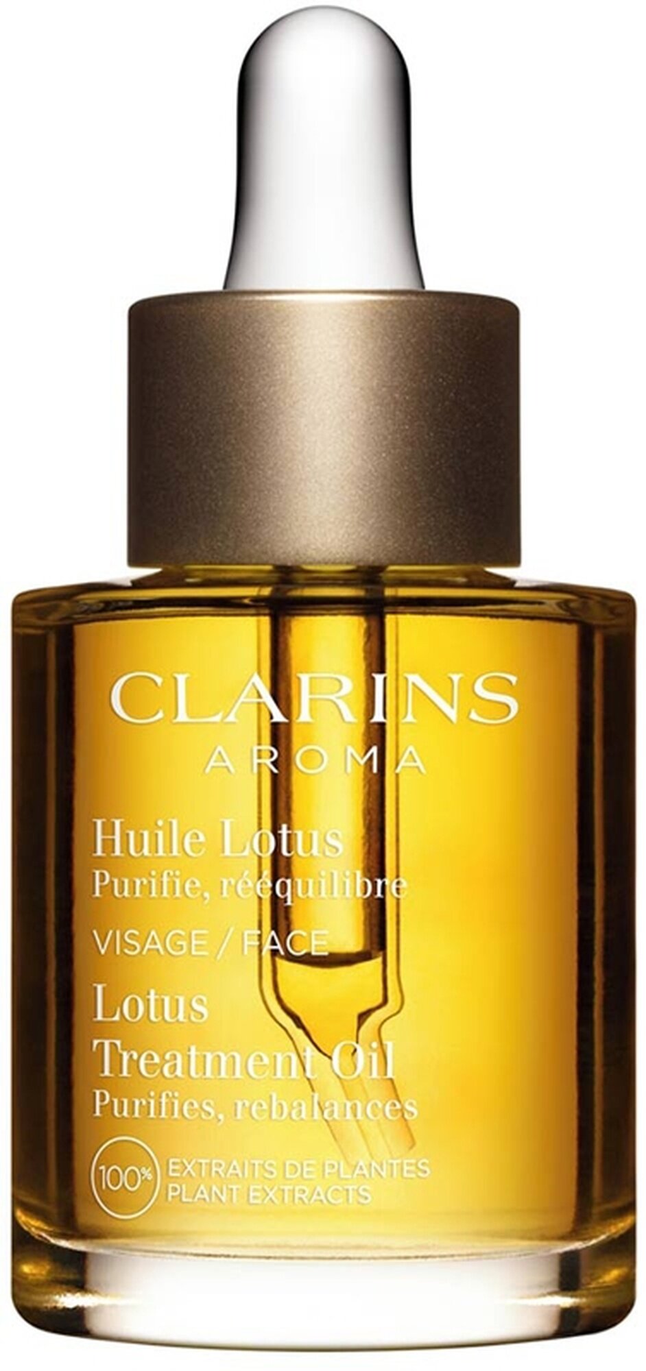 Clarins Регенерирующее масло с разглаживающим эффектом для дня и ночи Lotus Treatment Oil 30 мл