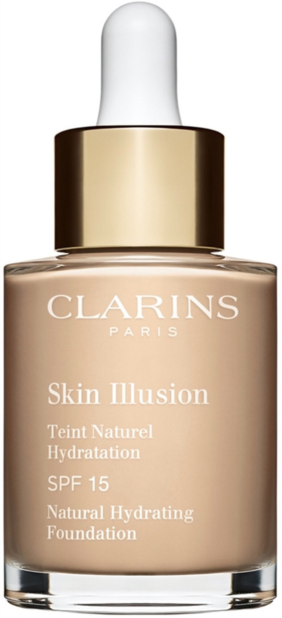 Clarins Осветляющая увлажняющая основа SPF 15 Skin Illusion Natural Hydrating Foundation 30 мл оттенок 105N Nude