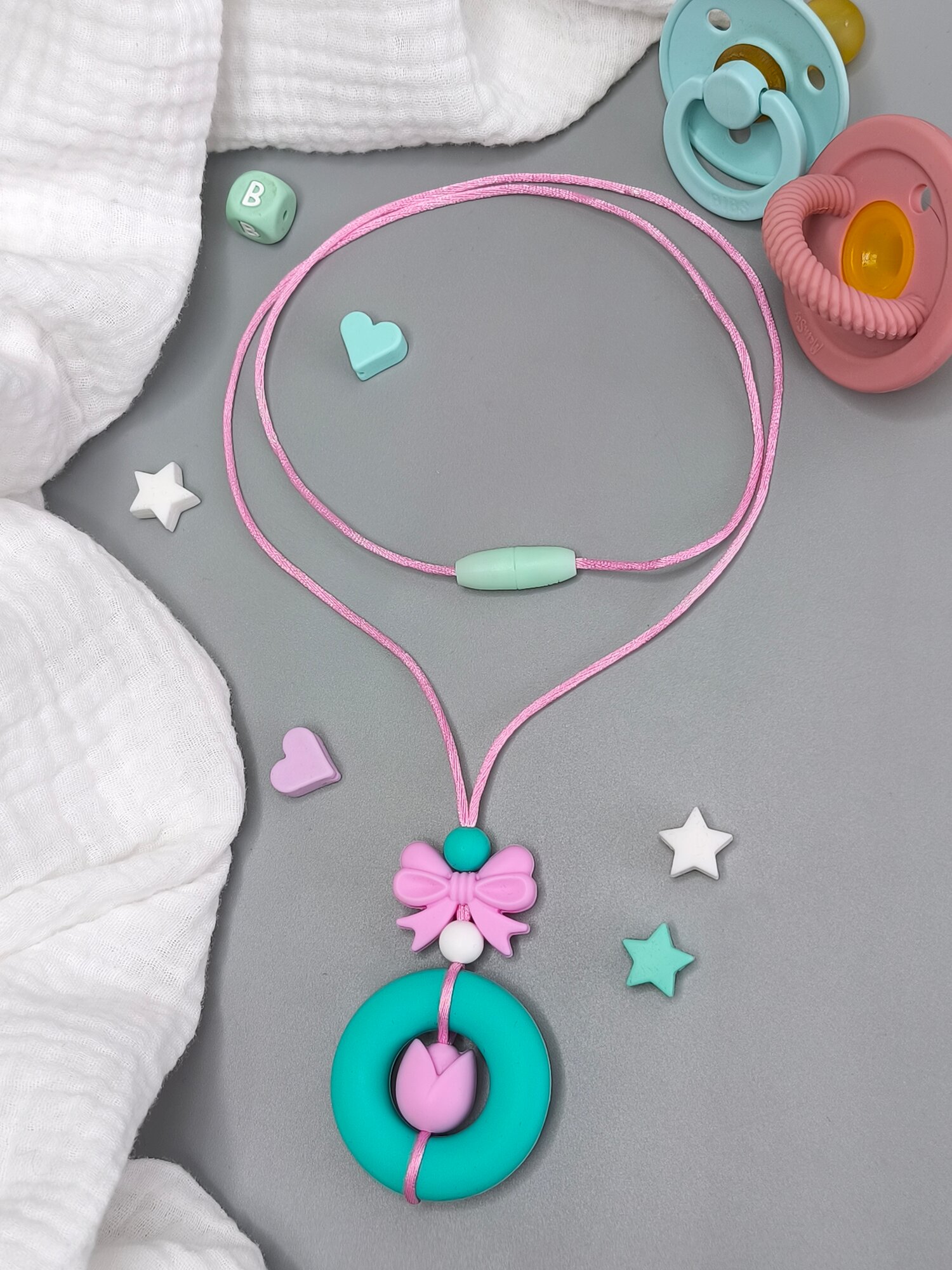 Силиконовые слингобусы для малышей MamSis Радуга