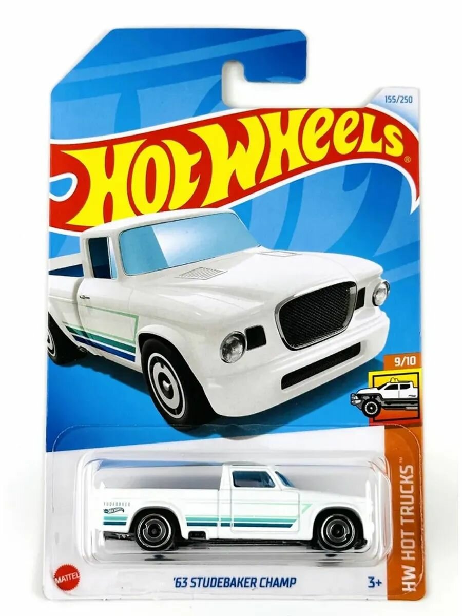 HTD76 Hot Wheels машинка металлическая игрушка коллекционная масштабная модель 63 Studebaker Champ Кейс 2024