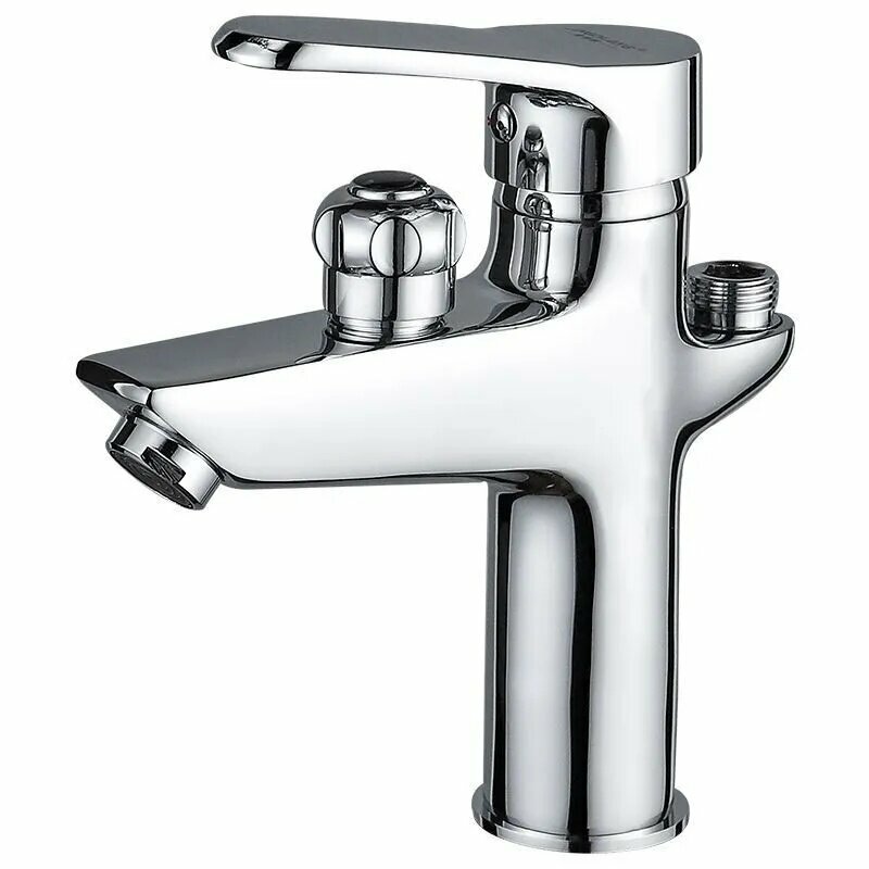 Смеситель на борт ванны Латунное литье, кран + впускная труба, поворотный переключатель111