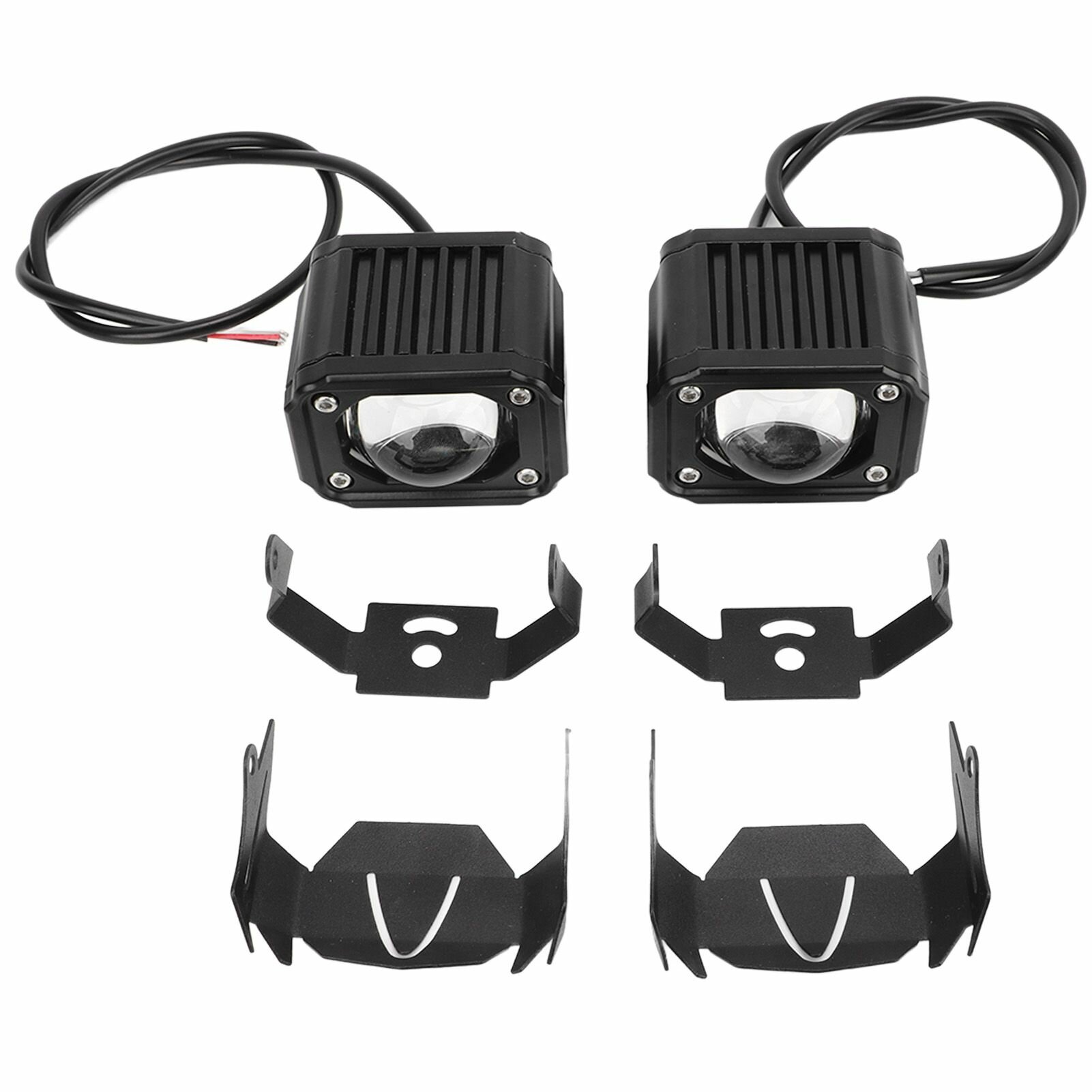 2 Шт Мотоциклетные Противотуманные Фары Желтого, Белого Цвета IP67 Водонепроницаемая Фара Для Вождения, Вспомогательные Фары для Мотоцикла, Грузовика, Автомобиля, Квадроцикла, Гольф-Кара