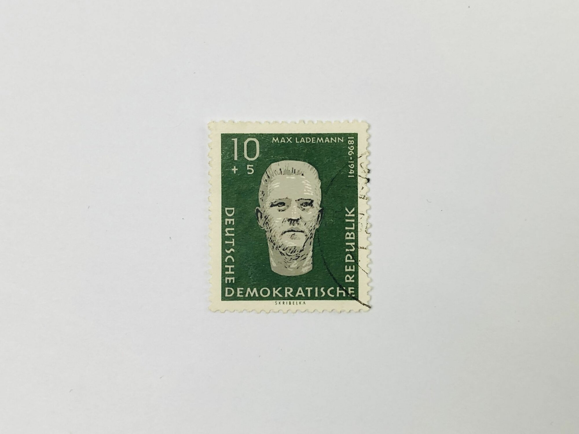 Почтовые марки Заксенхаузен. Макс Ладеман. Персоналии. Германия (ГДР). 1960. Михель: DD 765. Гашен