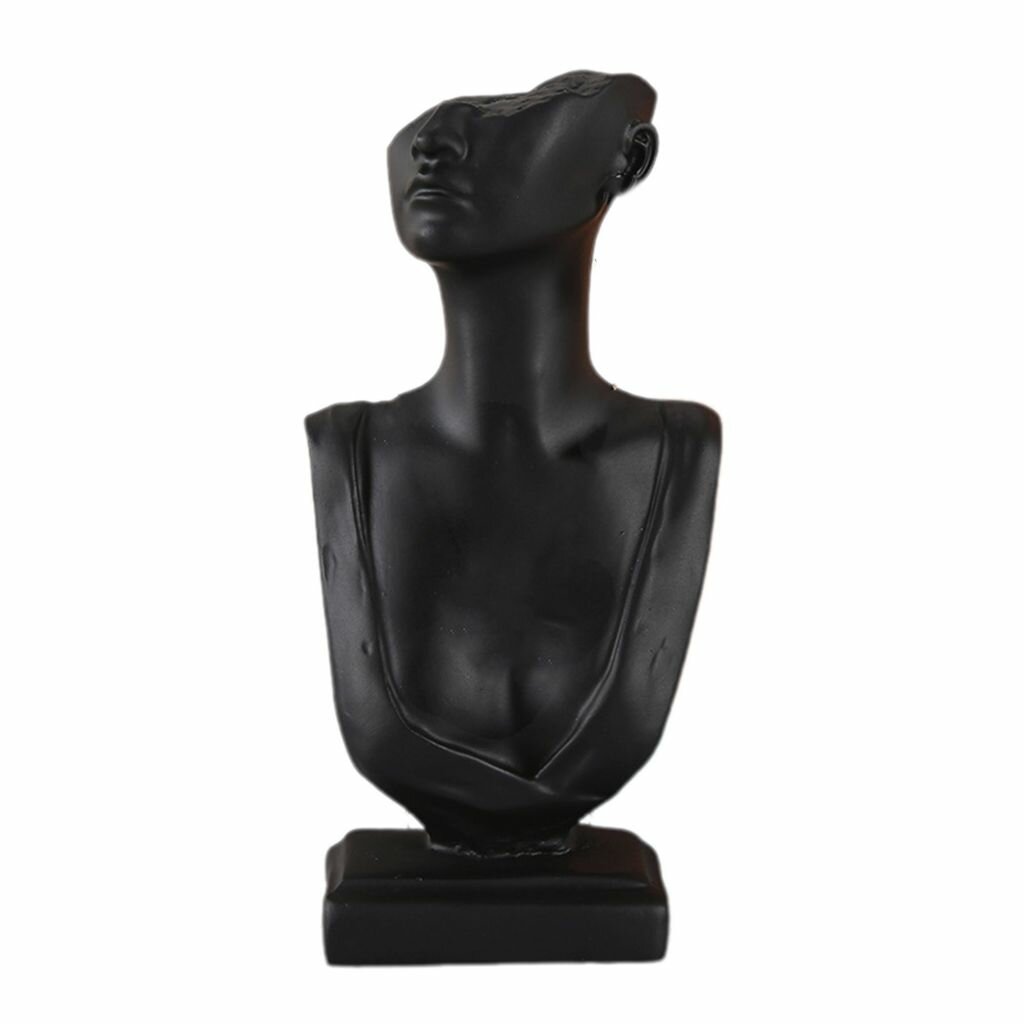 Модный держатель для модели шеи, выставочный стенд ювелирных изделий, серьги, дисплей, ожерелье с текстурой смолы