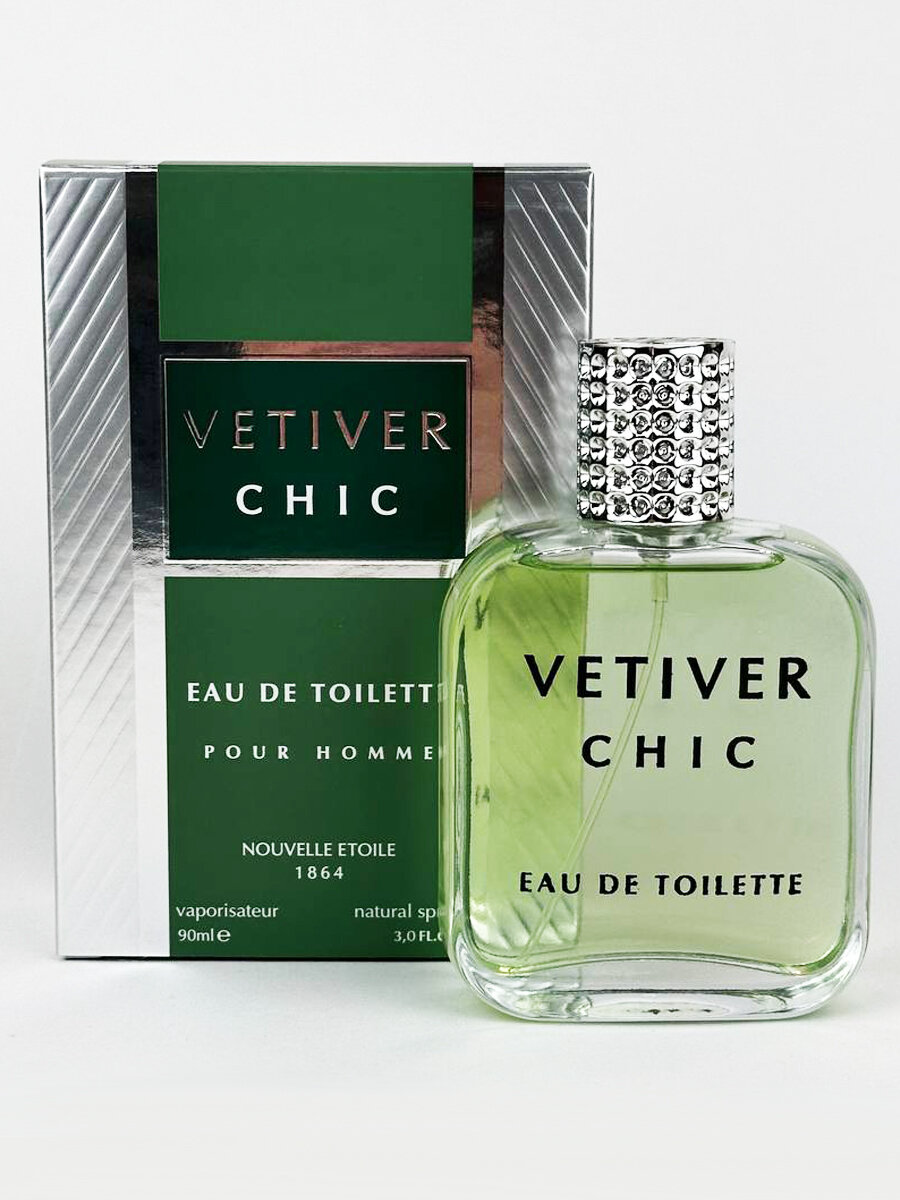 Новая заря Туалетная вода для мужчин Vetiver Chic, древесный, фужерный, 90 мл