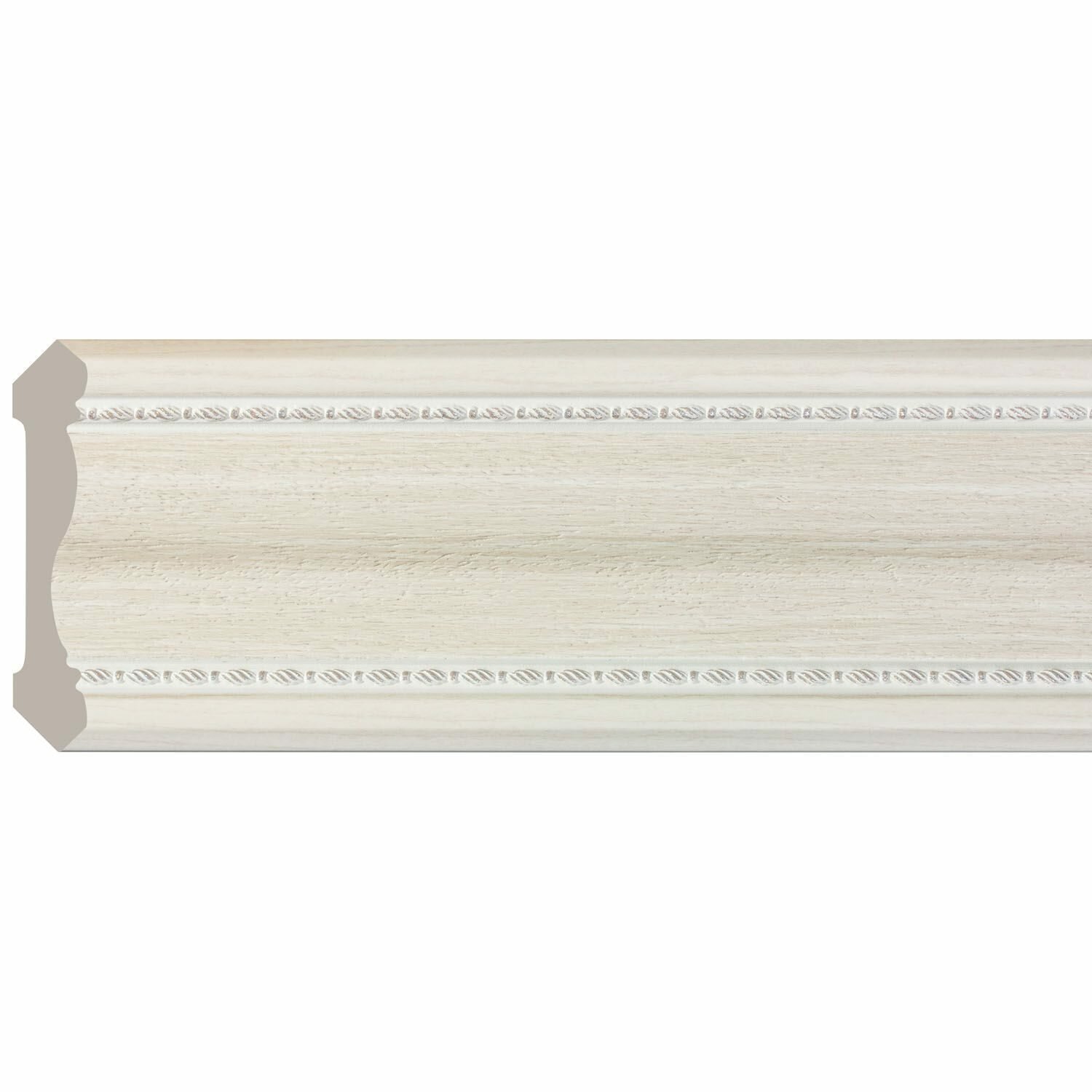 Карниз, Интерьерный багет, набор 2 шт. 100х71х1100мм, Жемчуг Cosca 178-14