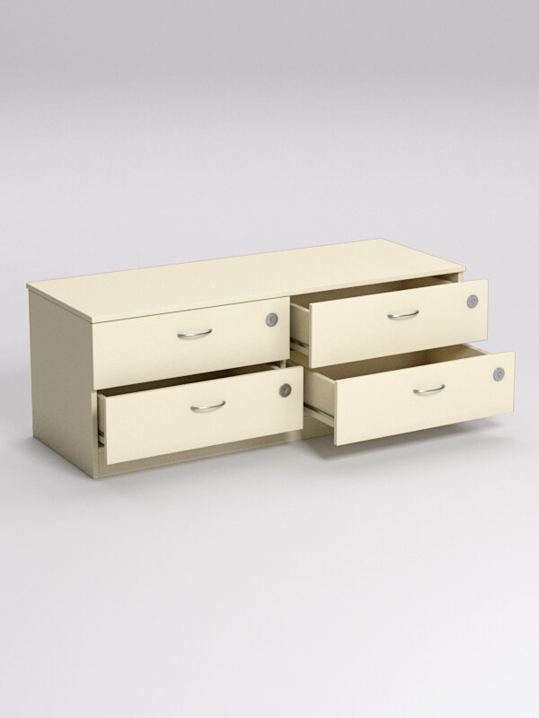 Тумба T-14 с 4-мя выдвижными ящиками, Крем Вайс. Производитель товара - компания Westcom.