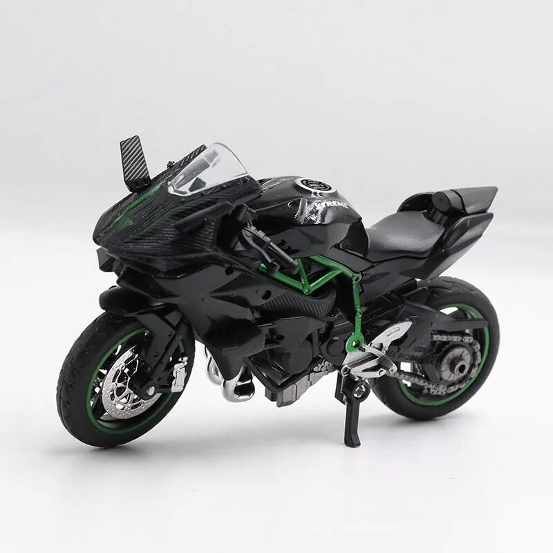 Модель мотоцикла Kawasaki (черный), масштаб 1/6, 17*17*11 см