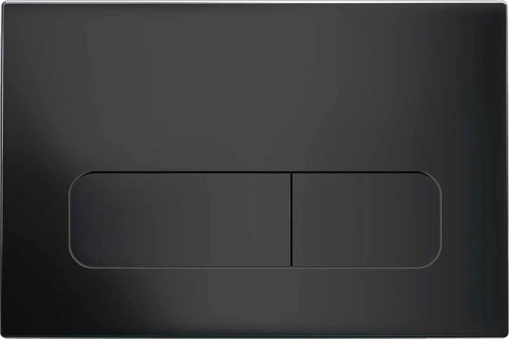 Кнопка смыва для унитаза Vincea VFP-002MB черная, матовая, кнопка для инсталляции, двойной смыв