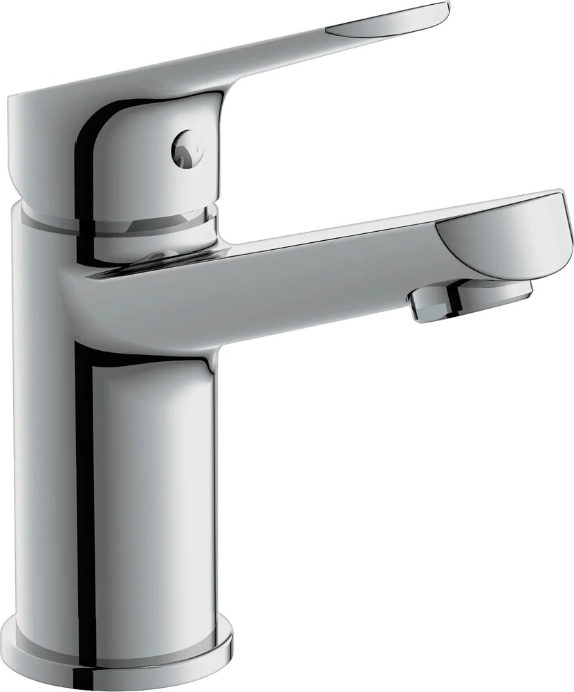 Смеситель для раковины Cersanit Flavis 63034 хром, глянцевый, кран для ванной в раковину, из латуни, рычажный, с керамическим картриджем