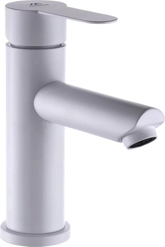 Смеситель для раковины Fashun A51101-8 белый, матовый, кран для ванной в раковину, из нержавеющей стали, рычажный, с керамическим картриджем