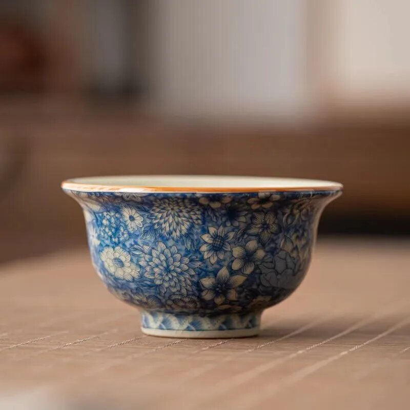 Пиала для чая и кофе керамическая ручной работы, глубокая и удобная для ежедневного использования