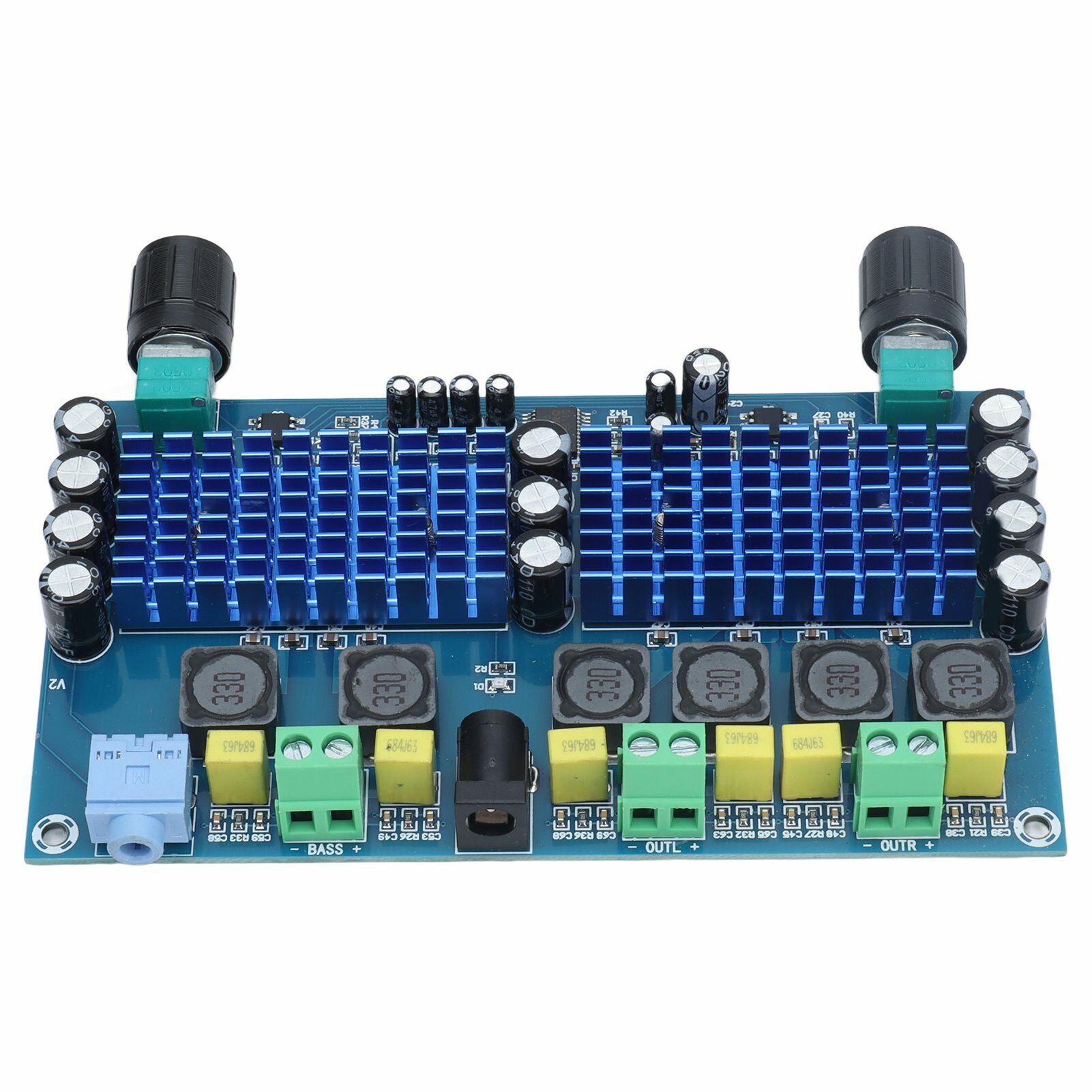 Двухканальный цифровой усилитель 2.1 XHA312 (DC12-24V) с басовым модулем