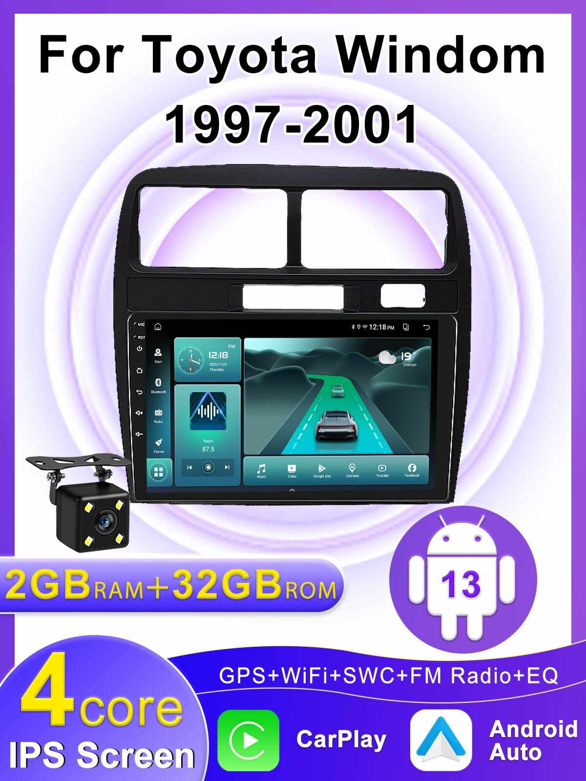 Магнитола для Toyota Windom 1997-2001