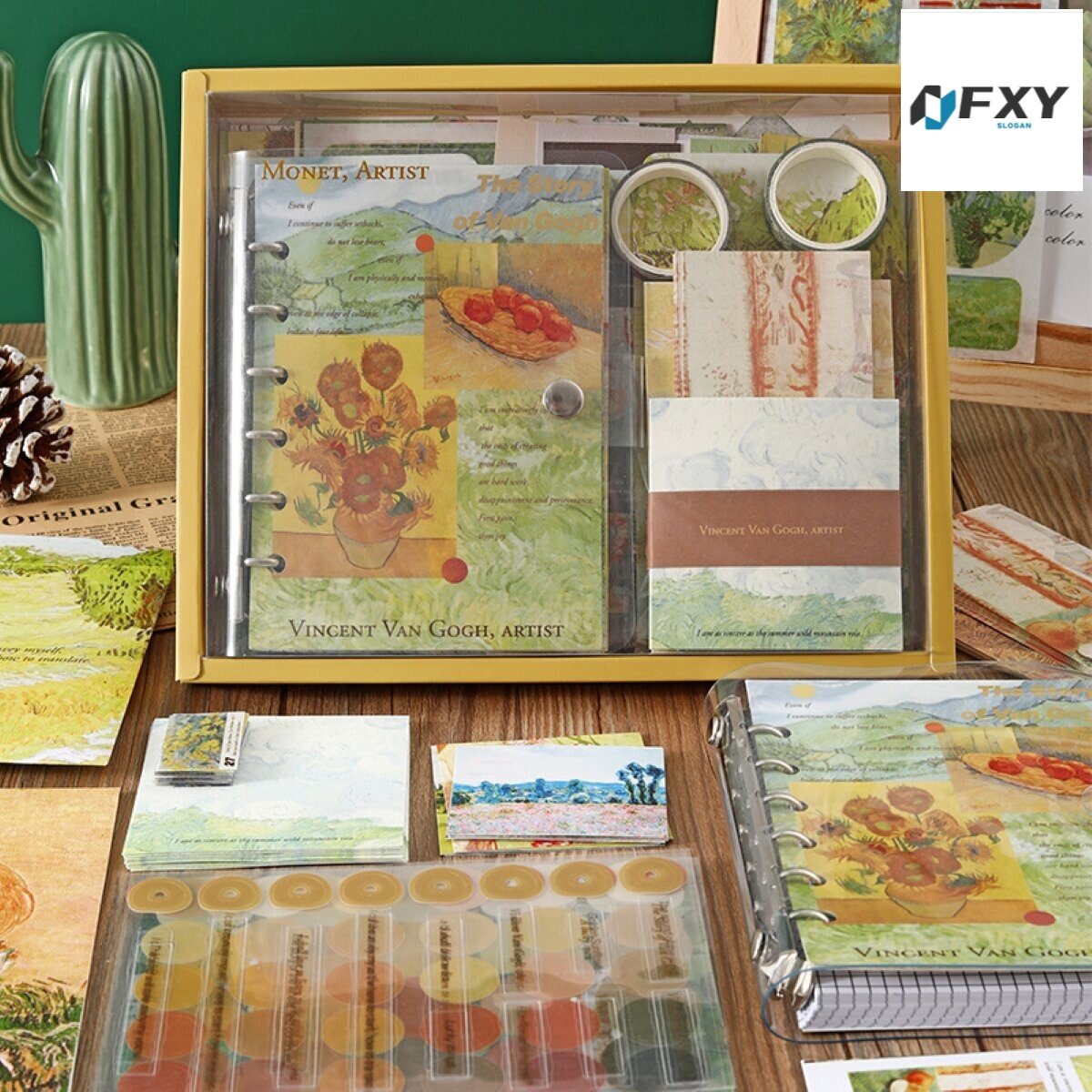 Эксклюзивный творческий набор Voropaeva11 для скрапбукинга в коробке Ван Гог