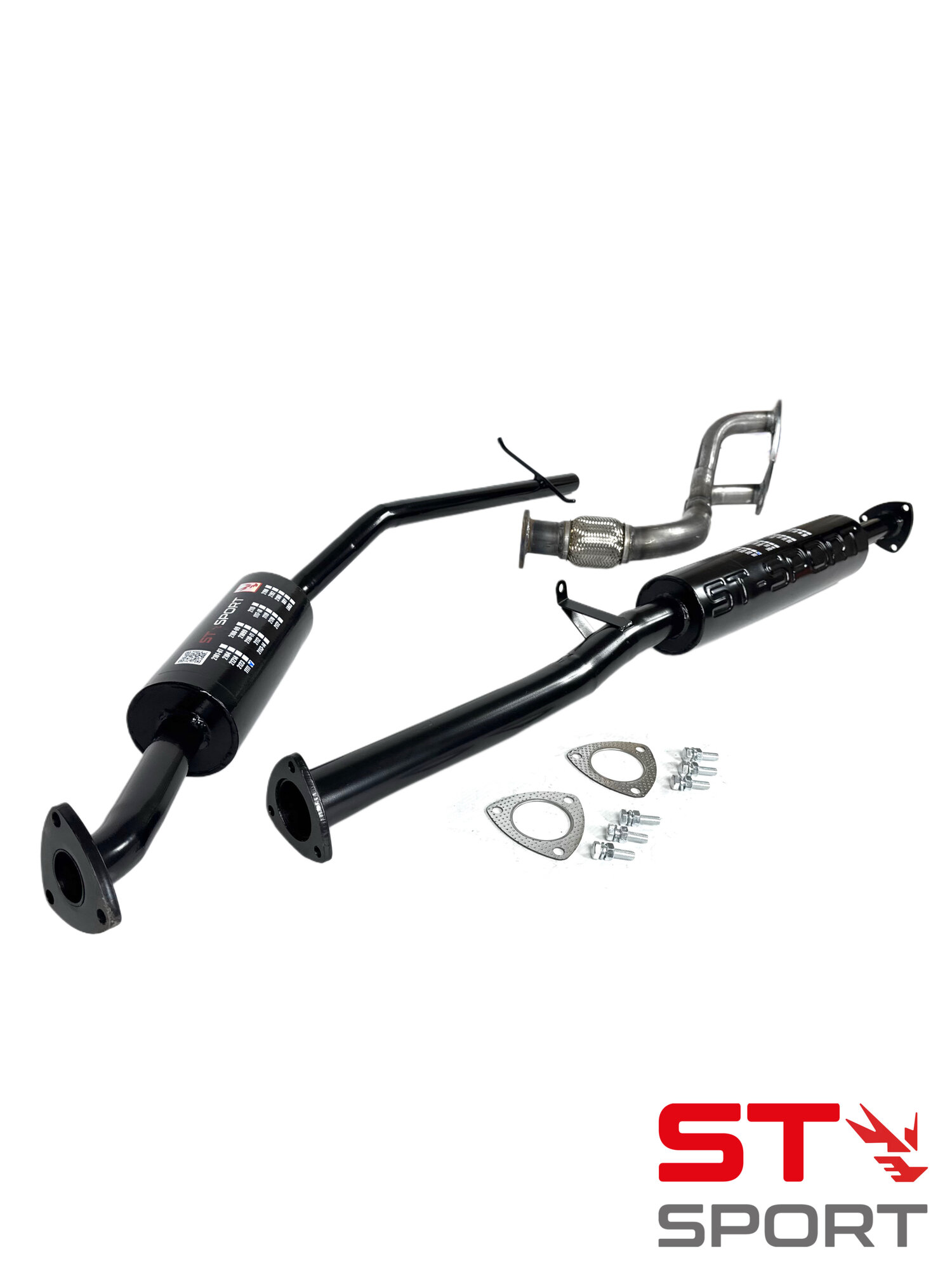 Комплект выпускной системы "ST-Sport" для а/м ВАЗ 1111 Ока штатная установка