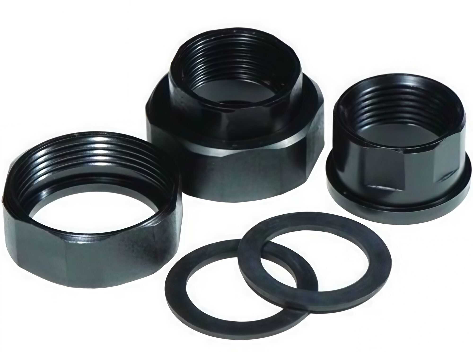 Комплект накидных гаек Ду25 + прокладки для циркуляционного насоса