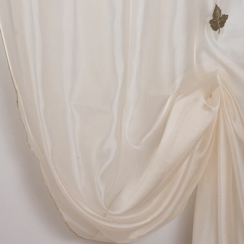 Однотонная микровуаль на шторной ленте