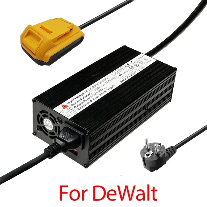 600 Вт переменного тока 220 В, адаптер напряжения европейского стандарта, преобразователь постоянного тока 18 В, источник питания для Makita, Milwaukee, DeWalt, электроинструменты, машины