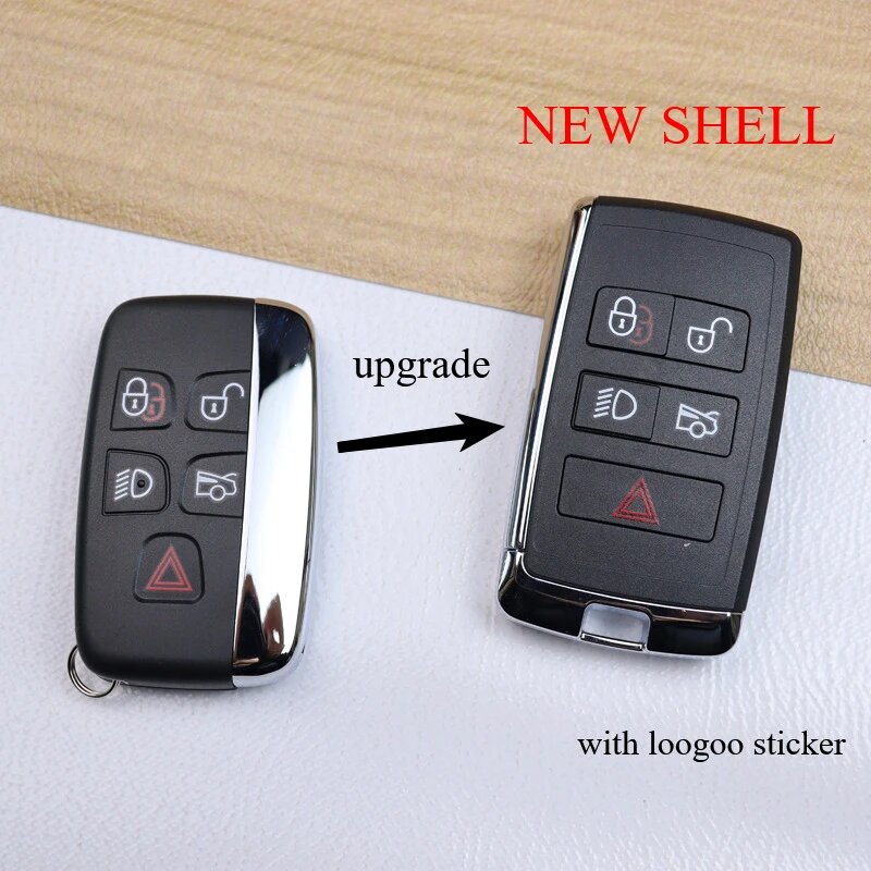 Корпус ключа автомобиля, чехол для ключа Jaguar XE XJ XF, гитара для Land Rover Range Rover Sport Evoque Freelander Velar Discovery 4 New for JAGUAR
