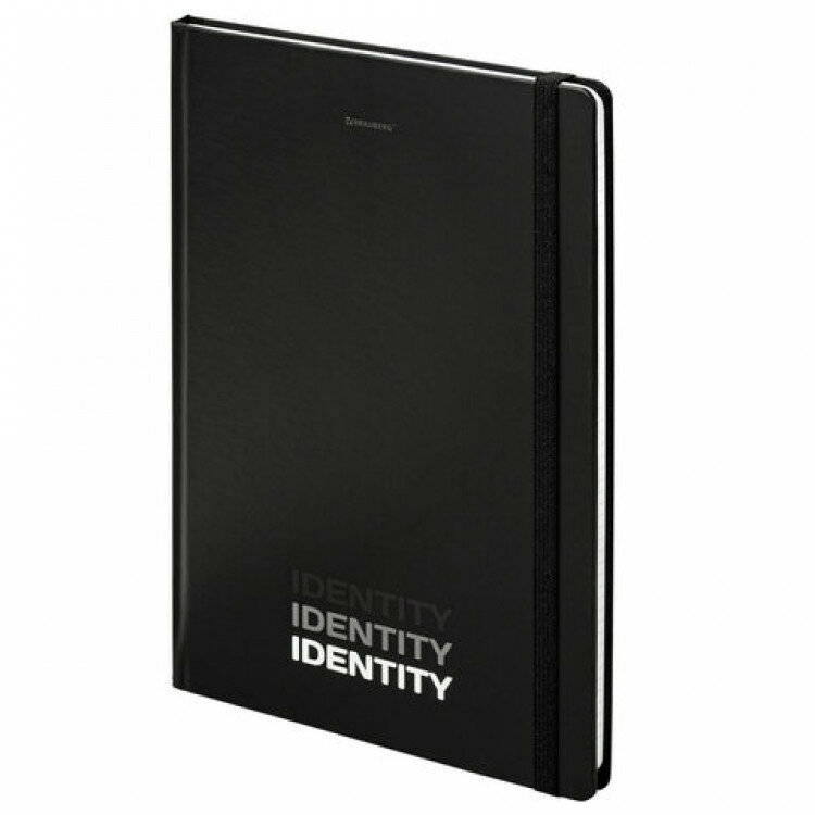 Блокнот с резинкой в клетку 96 л, Большой формат А4 204х299 мм, BRAUBERG, "Identity", 115528