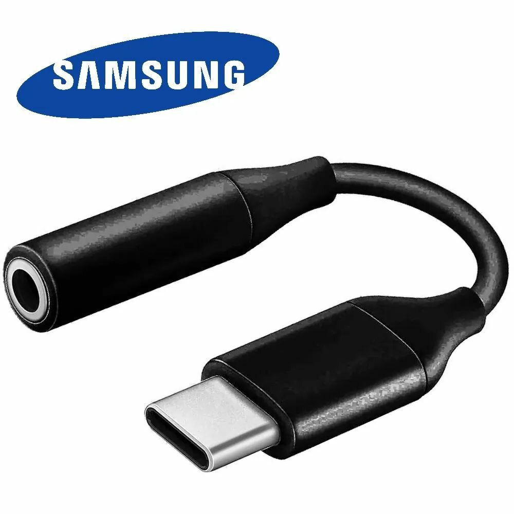Переходник/адаптер Samsung USB Type-С - Mini Jack 3.5 mm (EE-UC10J), 0.09 м, черный