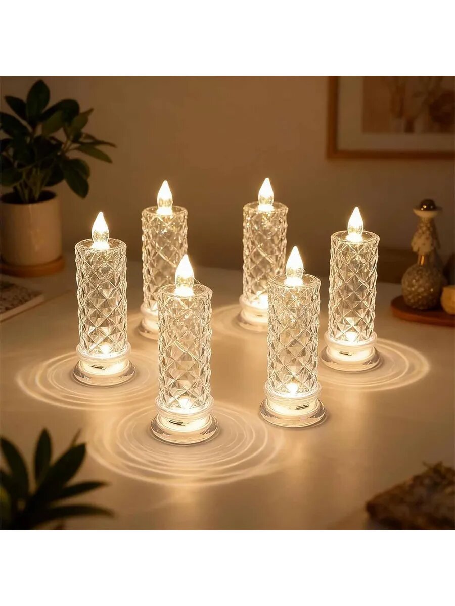 LED-кустовые свечи с кристаллом