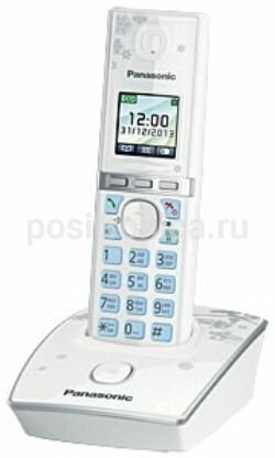Радиотелефон Panasonic KX-TG8051RU2 белый, DECT, цветной дисплей, АОН