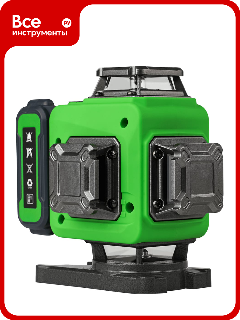 Лазерный уровень AMO LN 4D-360-2, ±0.2 мм / 4x360 / зеленый луч 821180
