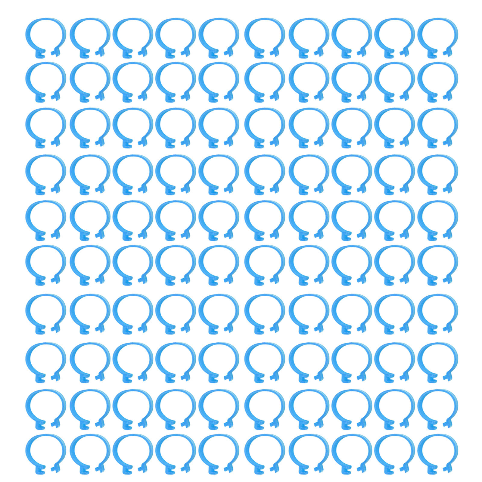 100 шт, кольцо для ног птицы, куриная птица, утка, идентификационные ленты для ног, открытый тип с пряжкой, кольца на куриную лодыжку, синие, 16 мм