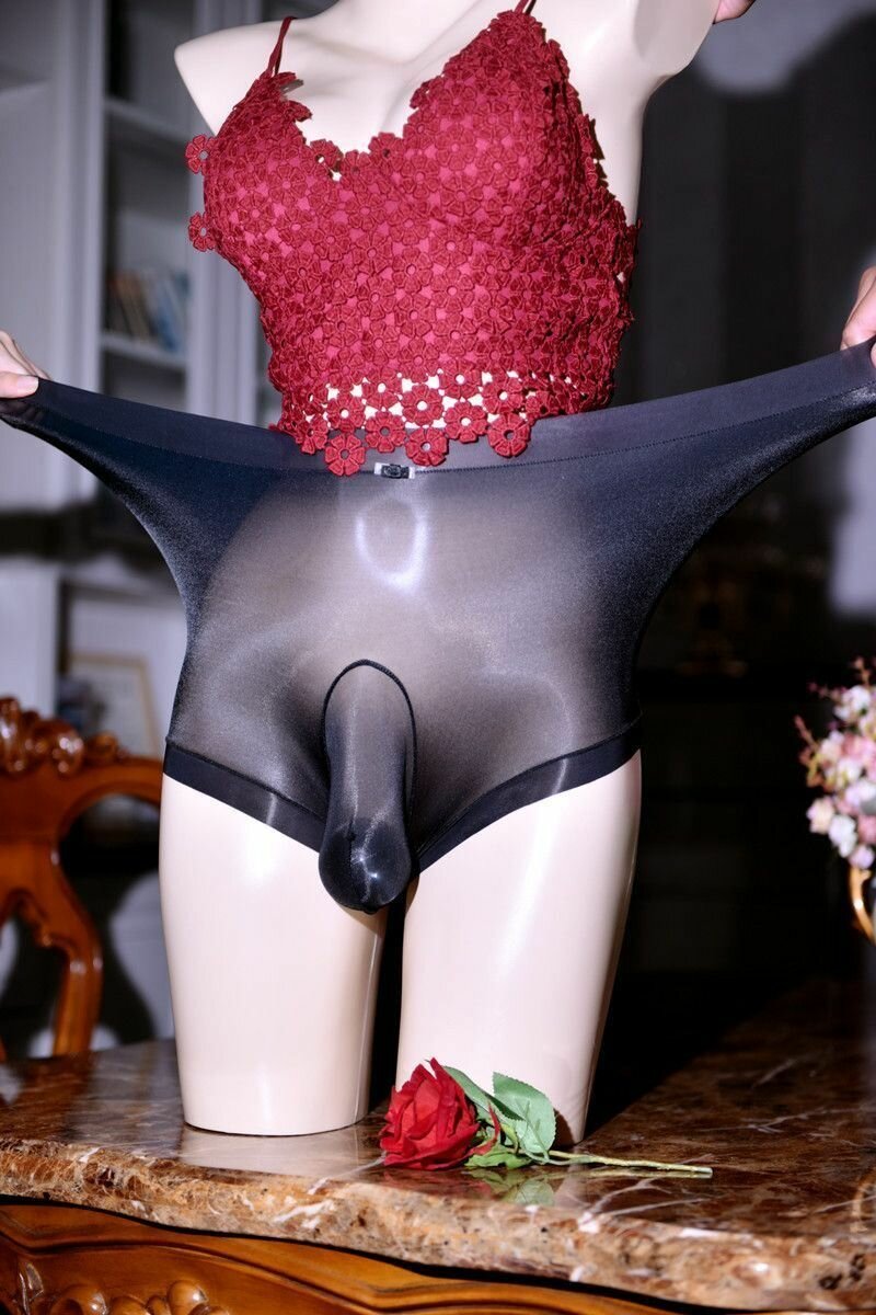 Мужское сексуальное нижнее белье/шелк ультратонкое/полностью прозрачное/1 шт.