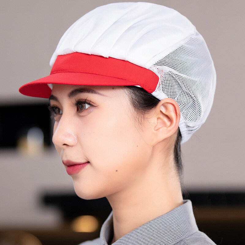 Рабочая шляпа, для пищевой фабрики, регулируемая, эластичная лента, 50-60 см