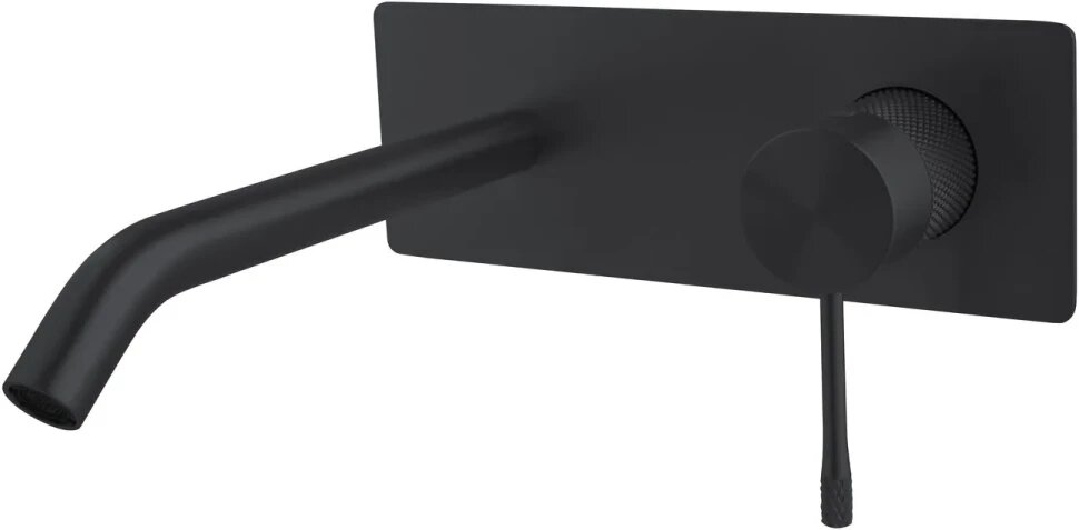 Смеситель для раковины Allen Brau Priority 4.0 5.31D03-31 встраиваемый, без донного клапана, черный матовый