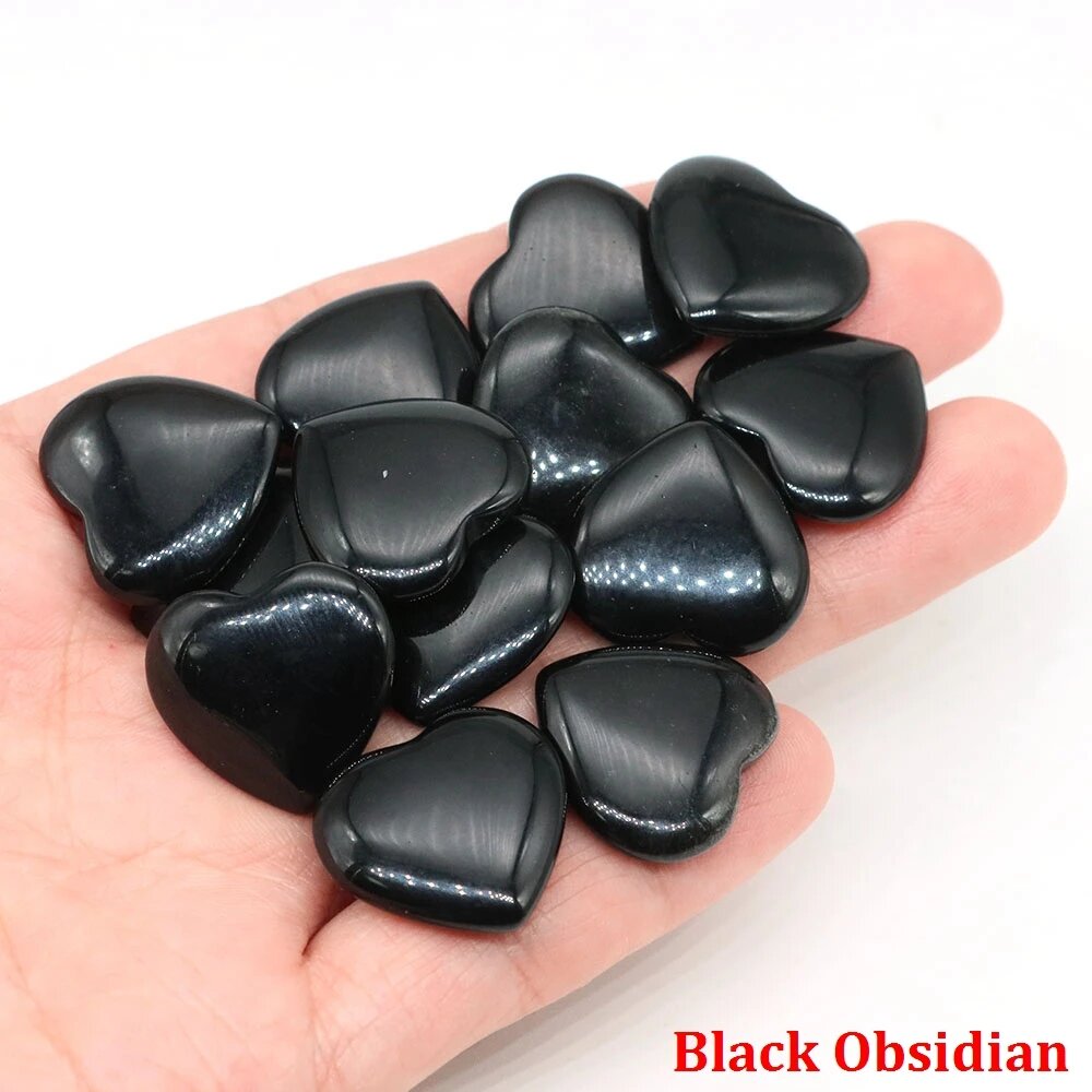 20 мм натуральные хрустальные камни в форме сердца, домашний декор, чакра в форме сердца, драгоценные камни, крошечный карман, балансировка большого пальца, подарки для медитации