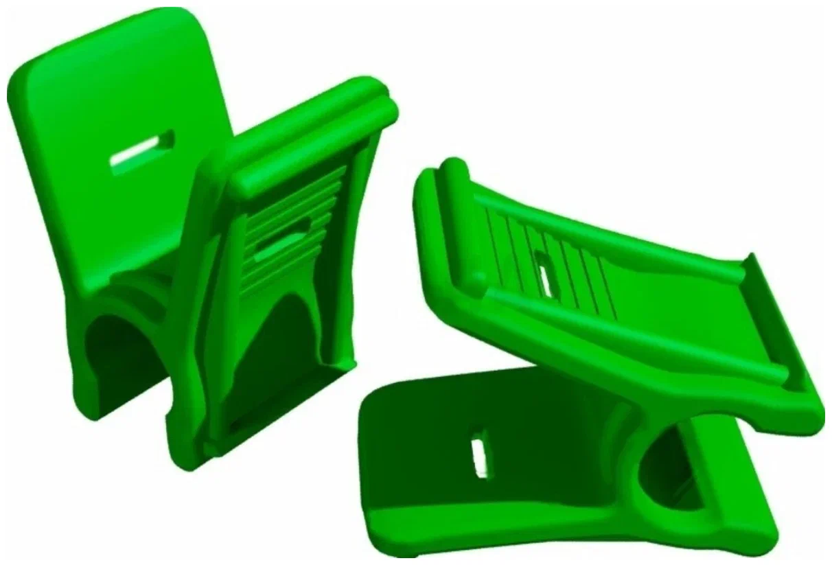 Зажим садовый пластиковый для пленки, спанбонда, Лиана, диаметр 10-12мм, 10шт