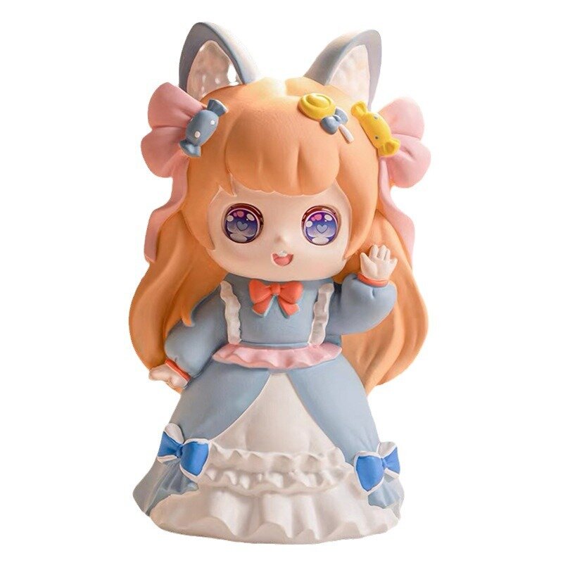 Копилка из ПВХ Kawaii Girl Home Piggy – большая вместительная копилка в виде милой фигурки для мальчиков и девочек, устойчивая к падениям, подарок