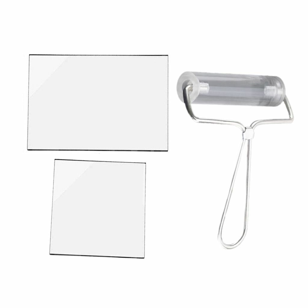 Ролики из акриловой глины с листовой доской и набором роликов скалкой для придания формы