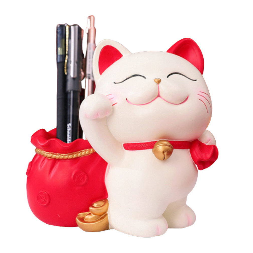 Копилка в виде кошки для детей, держатель для ручек, копилка для монет, денежный ящик, веселый подарок