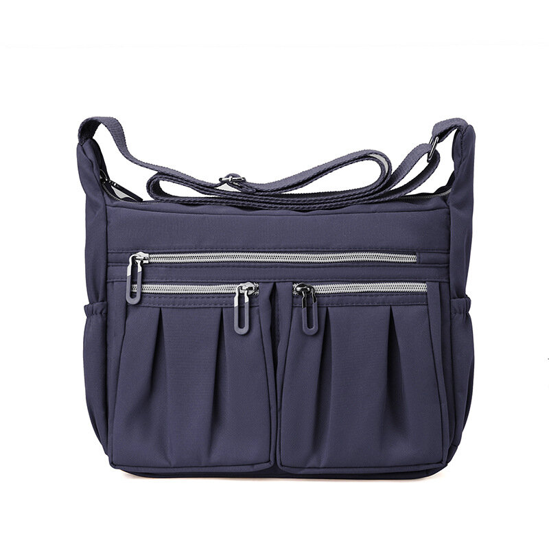 Сумка в нейлоновой большой емкости для женщин, сумка-бандульер с несколькими отделениями и карманами, сумка для мам, ежедневные курсы, путешествия или перемещения по месту жительства.